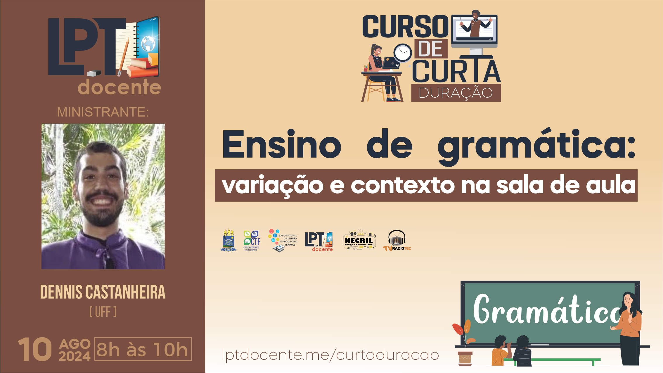 LPT Docente oferta curso sobre ensino de gramática | Laboratório de ...